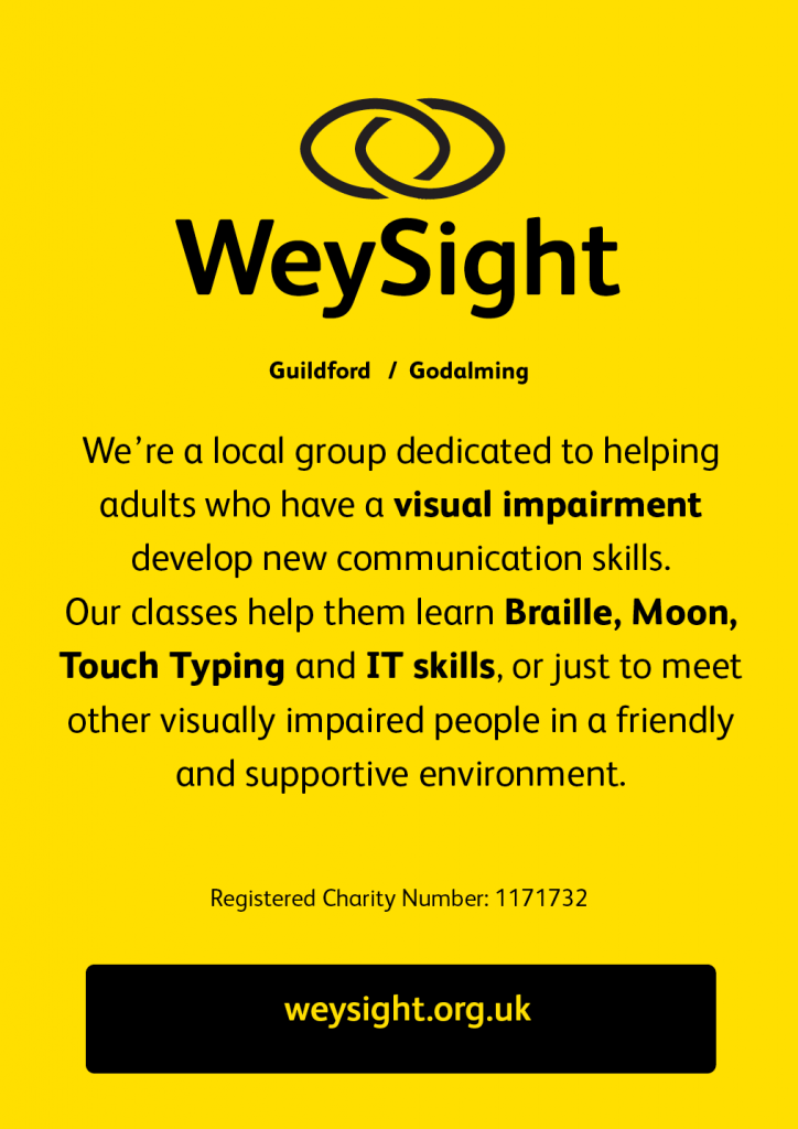 Help for the visually impaired in Surrey — Pure Graphic Design